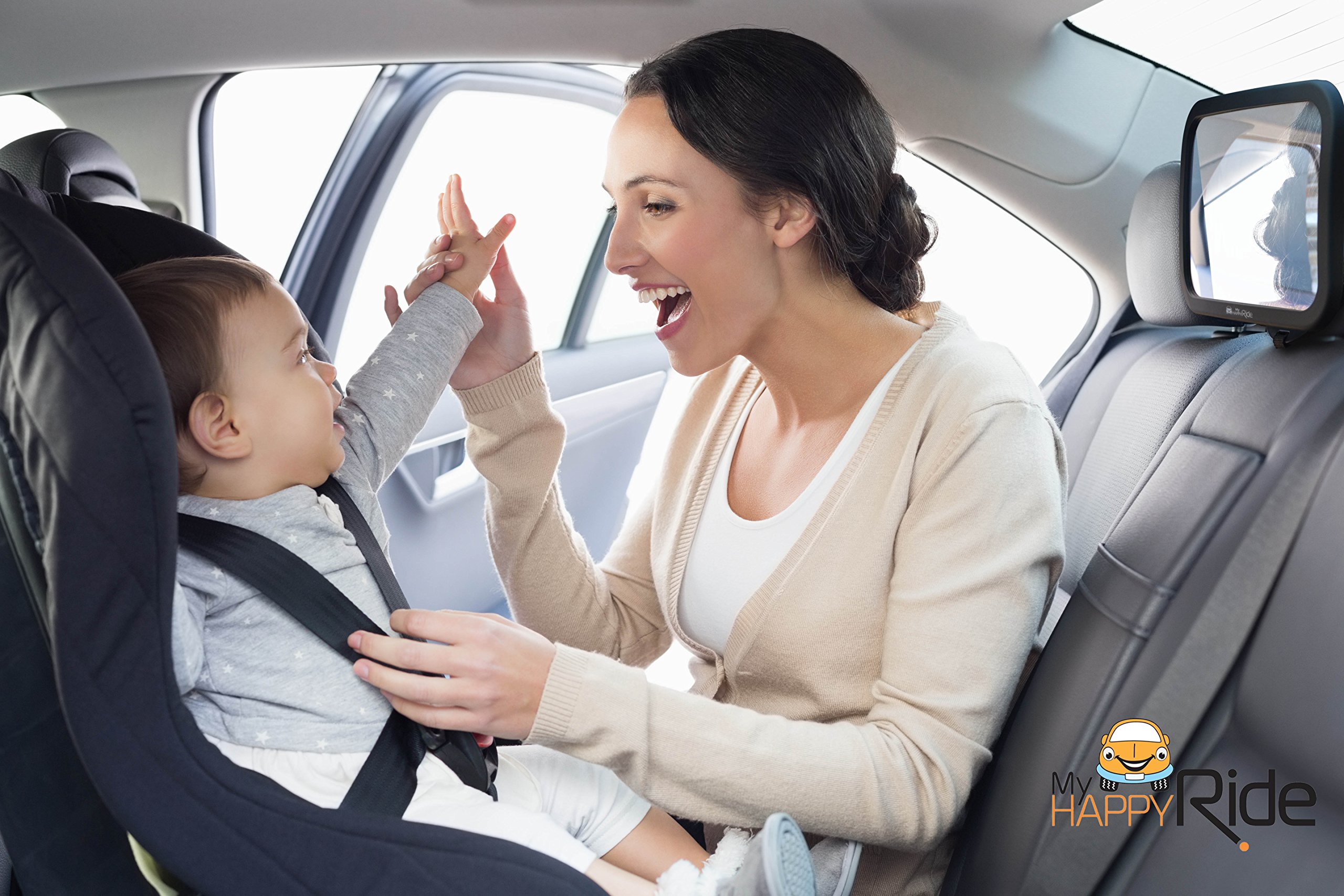 Baby Car Mirror - Shatterproof Car Rearview Mirror to see Child/Infant in Baby Seat, Safety Mirror, Easy Installation