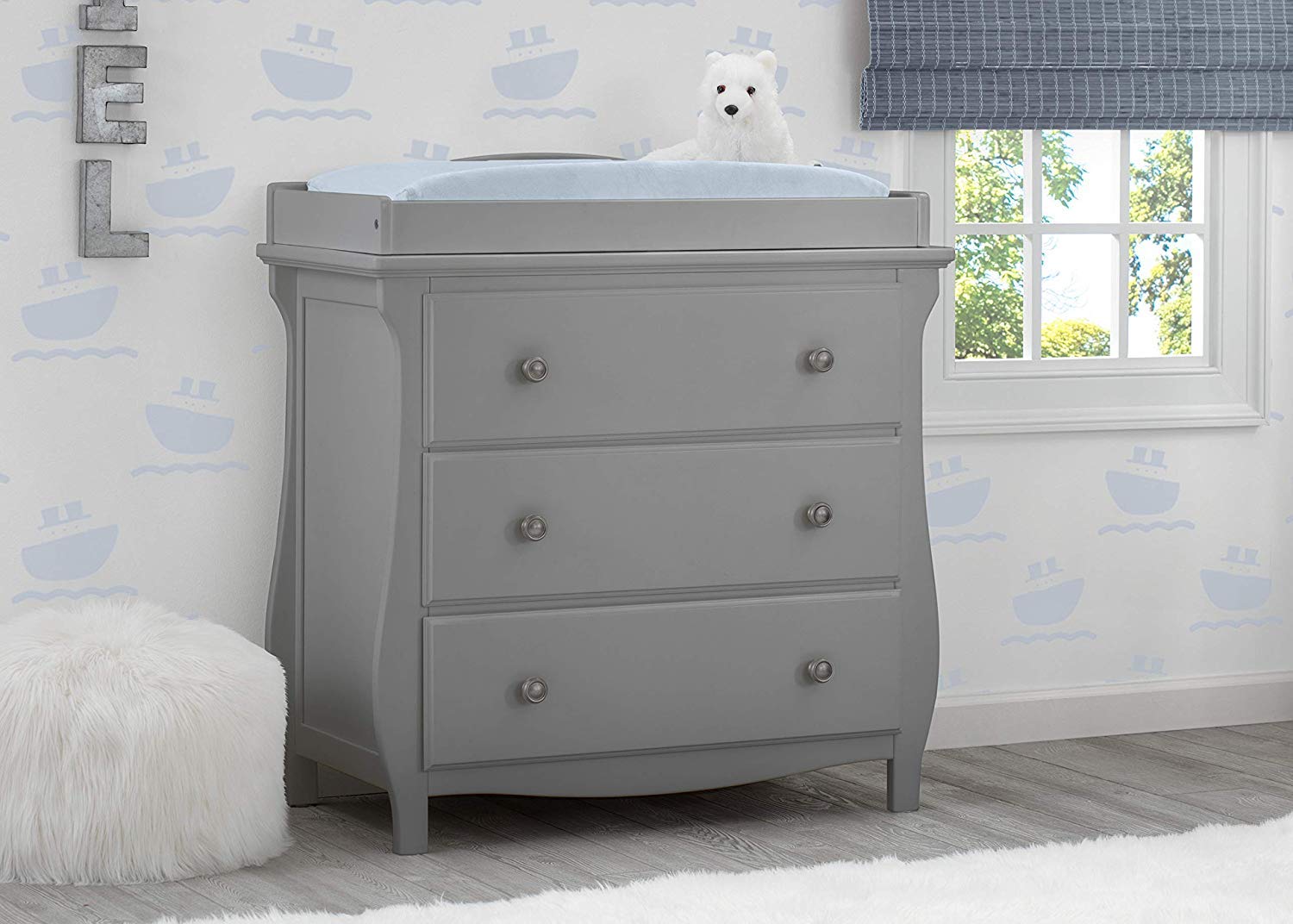 Delta Children Lancaster 3 Drawer Dresser with Changing Top
