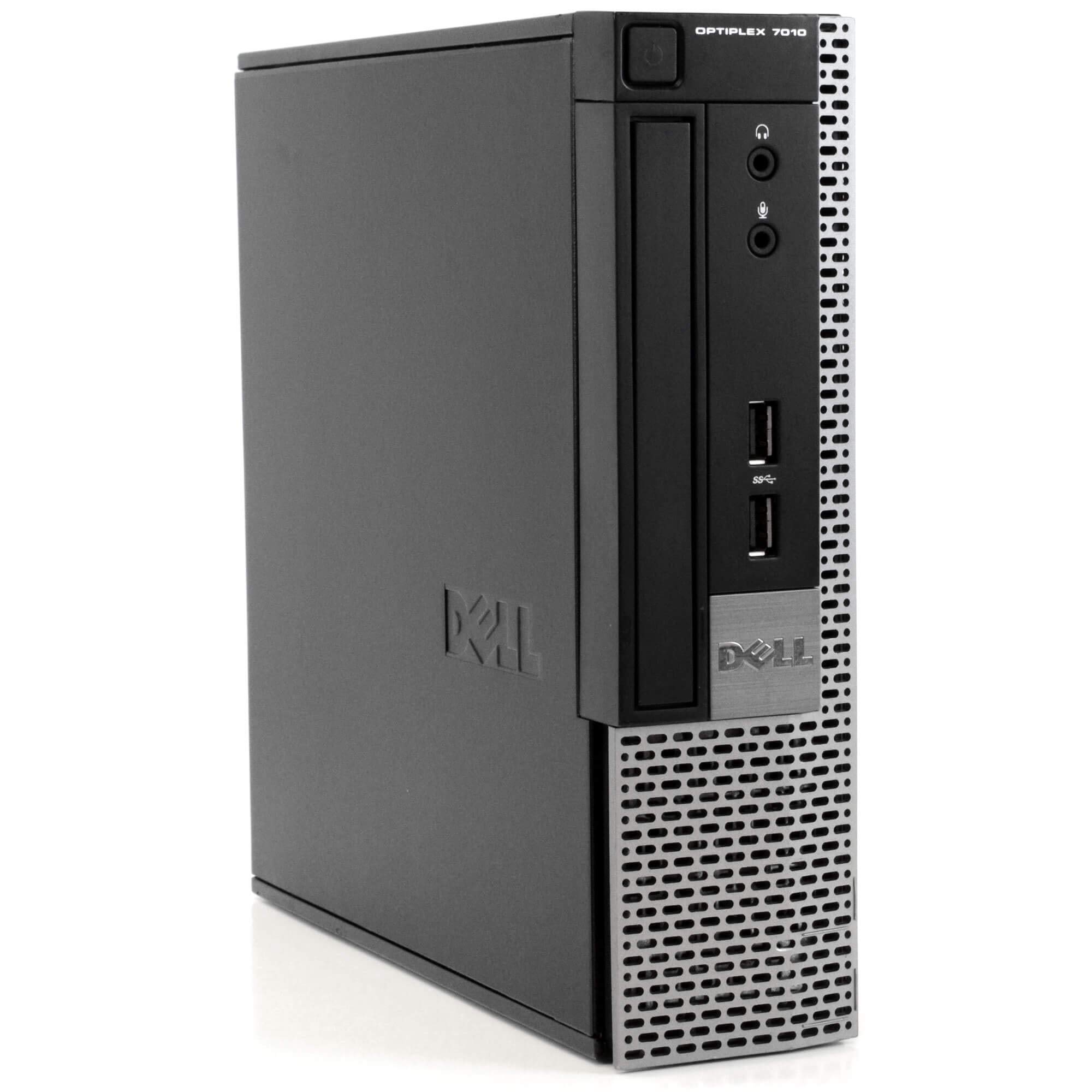 Dell OptiPlex 7010 Ultra Small Space Saving PC Desktop Computer, Intel Quad Core i5, 8GB RAM, 500GB HDD, Windows 10 Pro, New 16GB Flash Drive, Wireless Keyboard & Mouse, DVD, WiFi (Renewed)