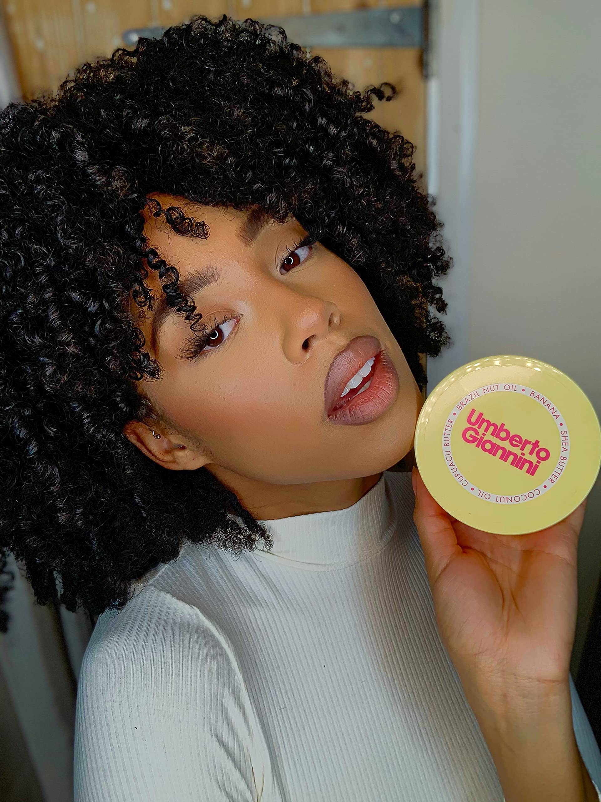 Umberto Giannini Coily Banana Butter Repair + Restore Leave-in Conditioner Vegan Cruelty Free 97% Natural