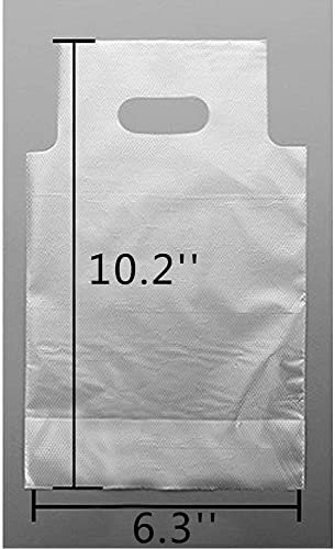 300PCS Clear Handle Drink Drinking Poly Plastic Packaging Bags,Drink Carrier, for Delivery Take Out Cup Holder Bar Restaurant Coffee Shop Supplies Cup Carriers