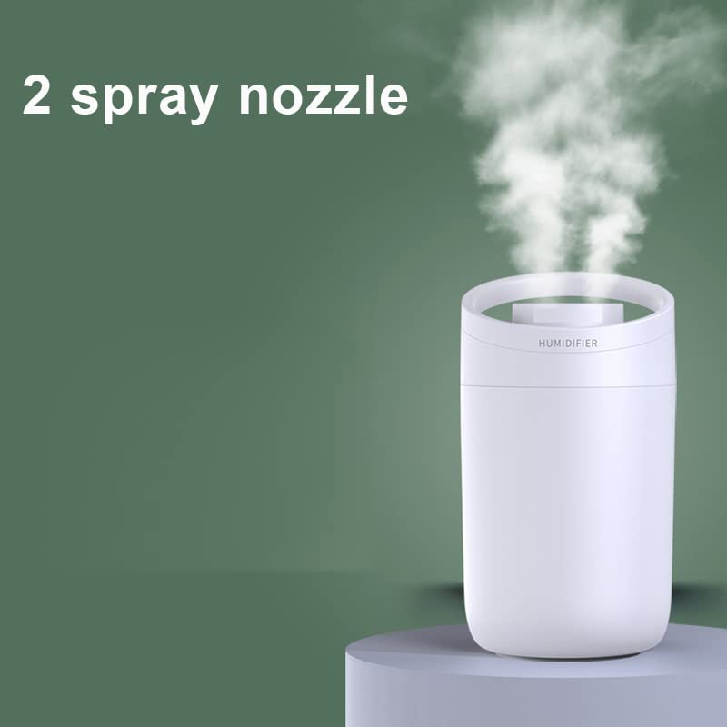 Air Humidifier, Top Filling Cool Mist Humidifier 3L Big Capacity Water Tank for Baby Bedroom Office Home 10 Hour Auto Shut-Off (3L-White)