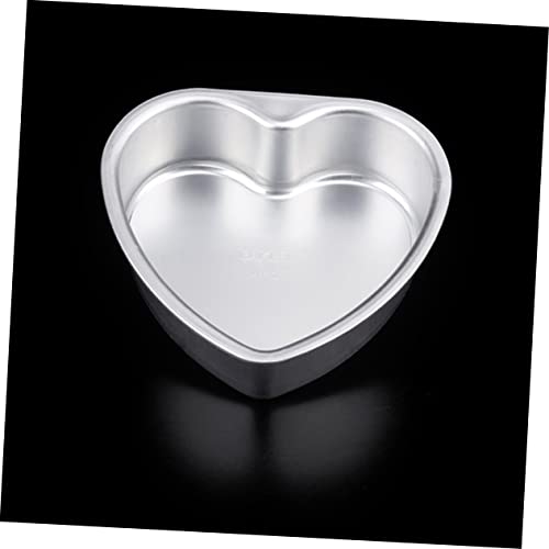 Abaodam Heart Cake Mold Cheesecake Mini Heart Cake Pan Brownie Bread Baking Pan Non Stick Baking Pan Mini Muffins Egg Tart Molds Oven Baking Plate Baking Pan for Kitchen Cake Tin Silver
