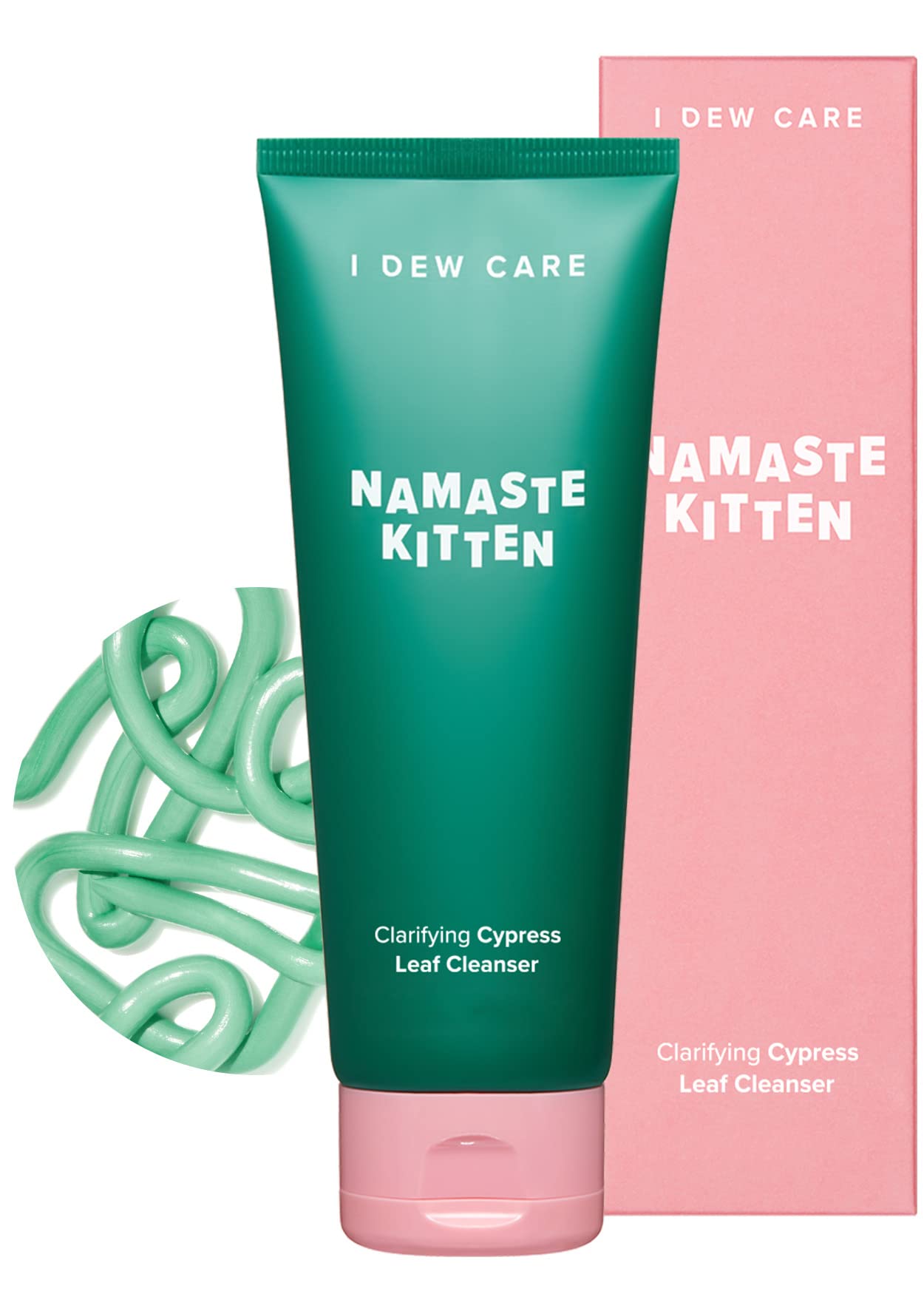 I DEW CARE Acne Facial Foam Cleanser - Namaste Kitten | Clarifying Heartleaf, Makeup Cleansing, Korean Skincare, Vegan, Cruelty-free, Paraben-free