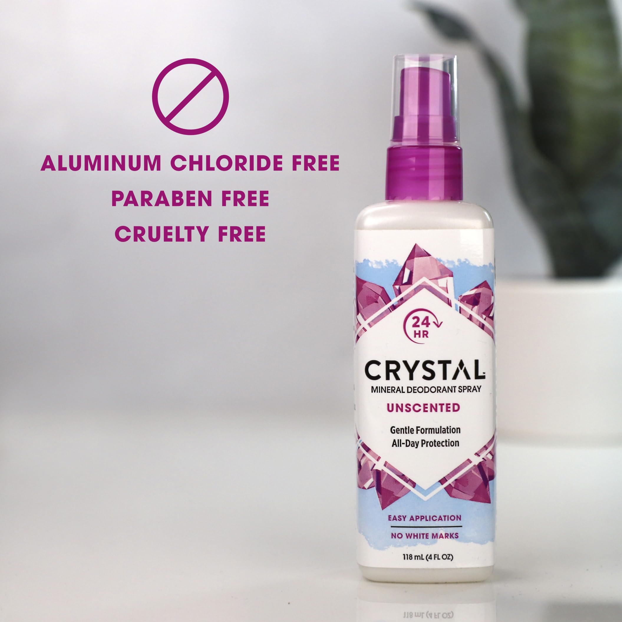 Crystal Body Deodorant Spray-4 fl oz, 2 pack