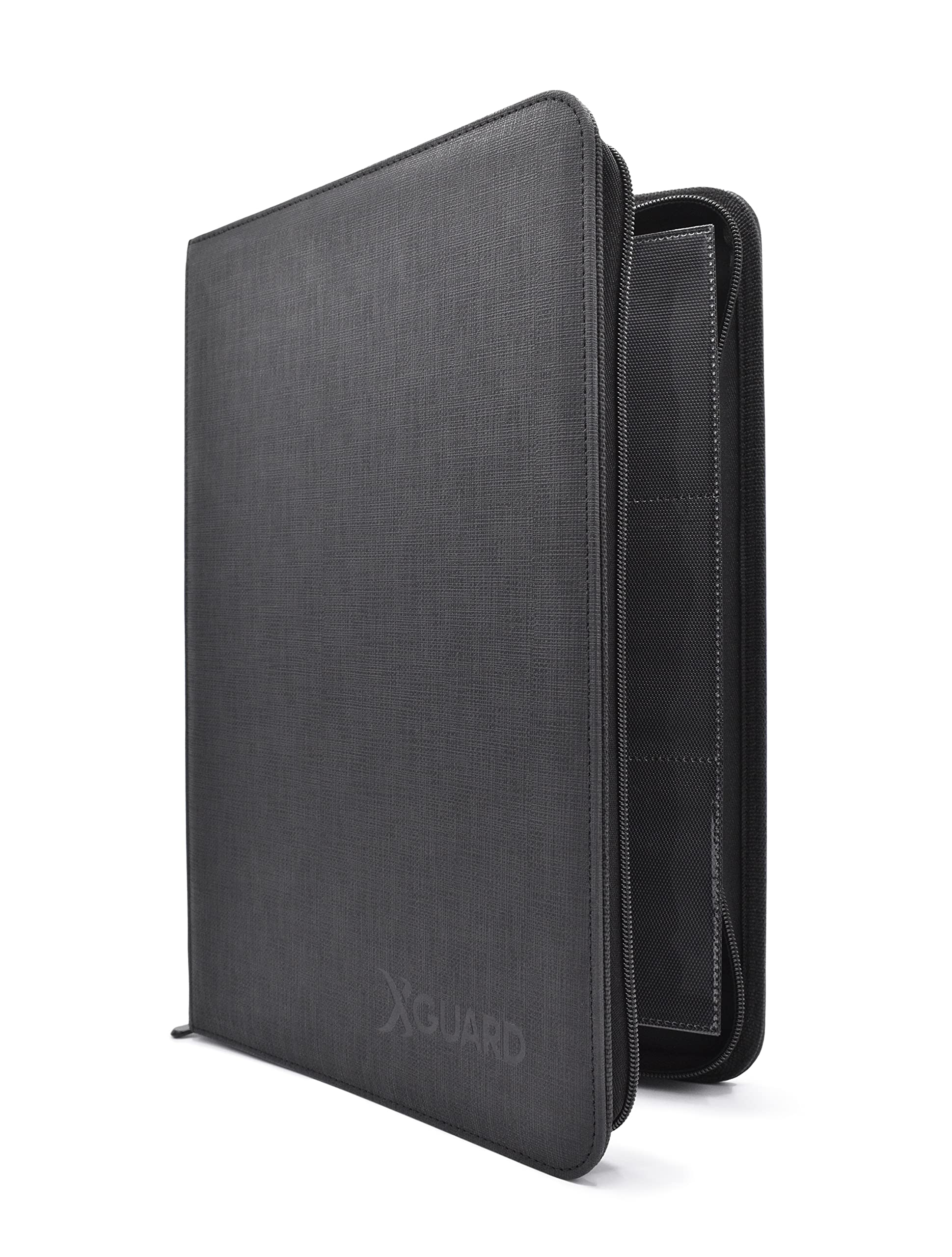 XGuard Premium 9 Pocket Trading Card Binder - PU Leather - 360 Side Loading Pocket Album Folder - For TCG and Sports Cards