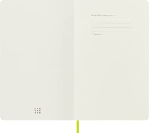 Moleskine Classic Notebook, Soft Cover, Large (5" x 8.25") Ruled/Lined, Lemon Green, 192 Pages