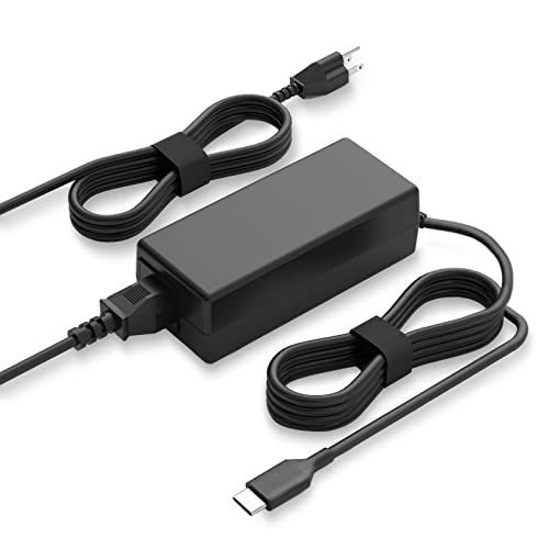 65W 45W Type C USB C Laptop Charger Compatible with Lenovo ThinkPad T480 T580 T480S X280 E580 Chromebook C330 S330 S340 100e 300e 500e Yoga C930 T590 A485 AC Adapter Power Supply