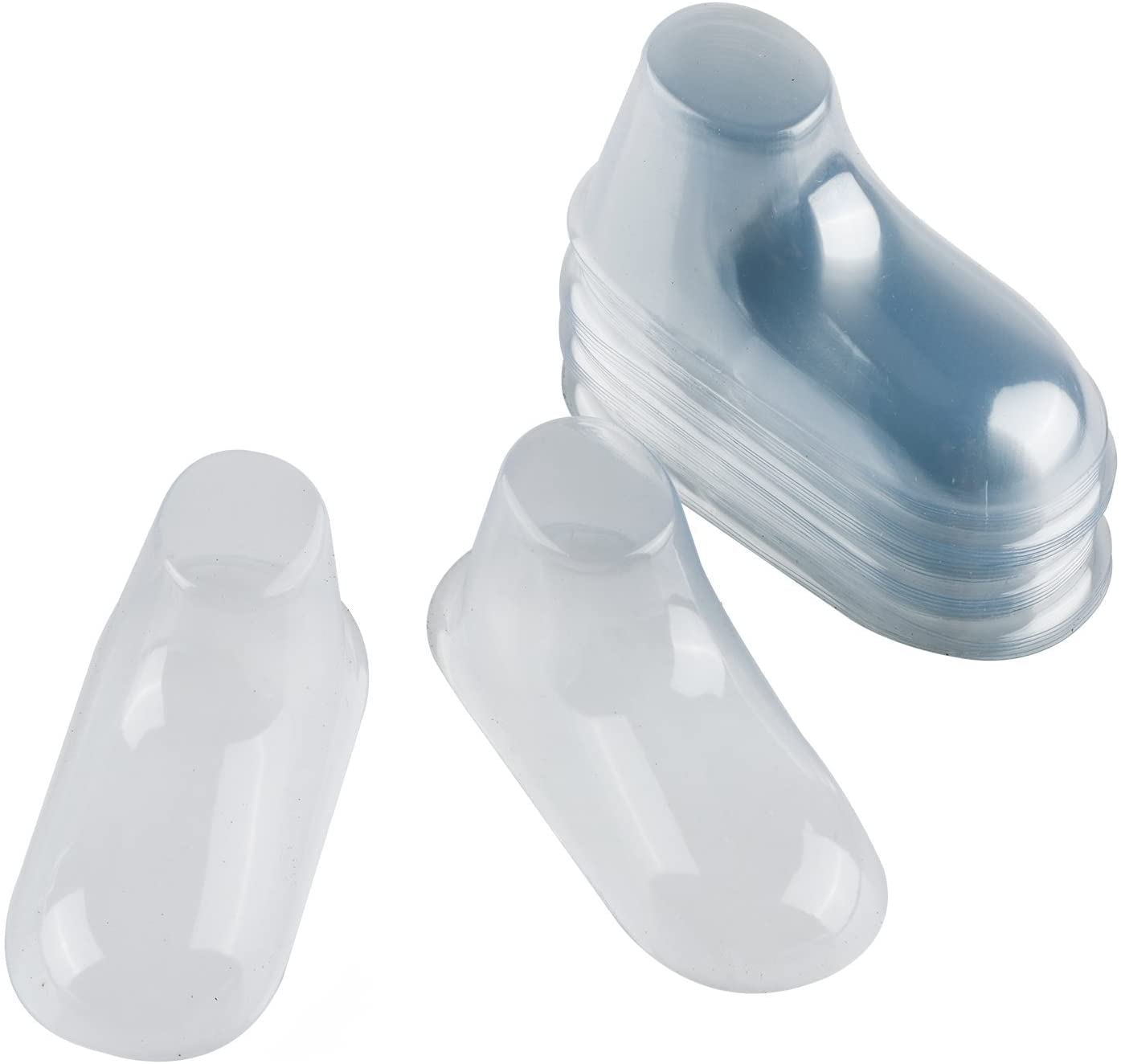 Z-Color 100pcs Clear Plastic Baby Feet Display Showcase,Shoe Trees,Baby Booties, Shoes And Socks (9.5cm)