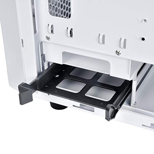 Silverstone SST-PS15W-G (White + Tempered Glass Window) Micro-ATX, Mini-DTX, Mesh Front Panel, Steel Body, Tempered Glass Side Panel