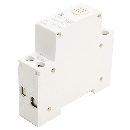 Smart Breaker 1P AC230V IP20 Intelligent Circuit Breaker Remote Control Miniature Circuit Breakers Switch Overload for Distribution Box (1P 16A)
