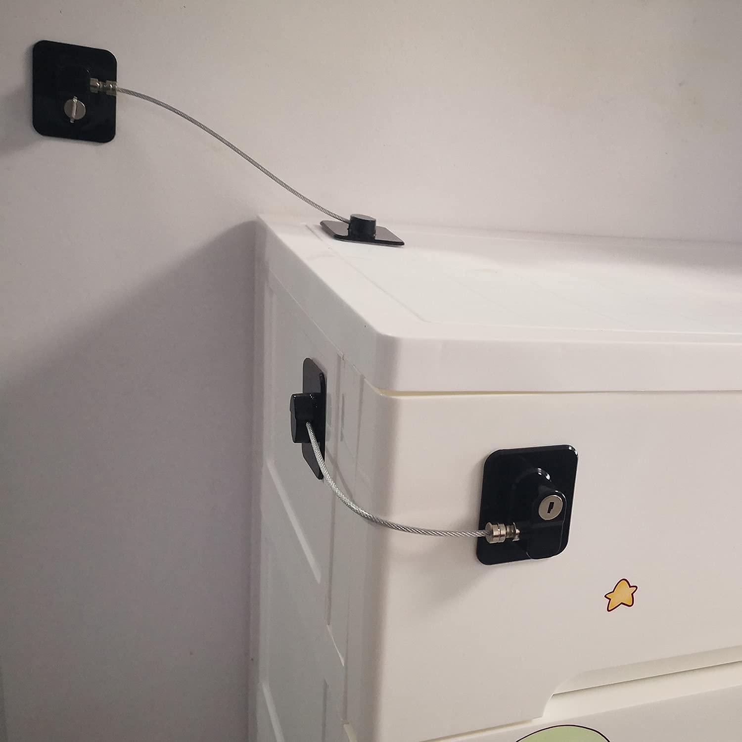 YEYA Fridge Lock No Drill Child Safety Proof Cabinet Latches