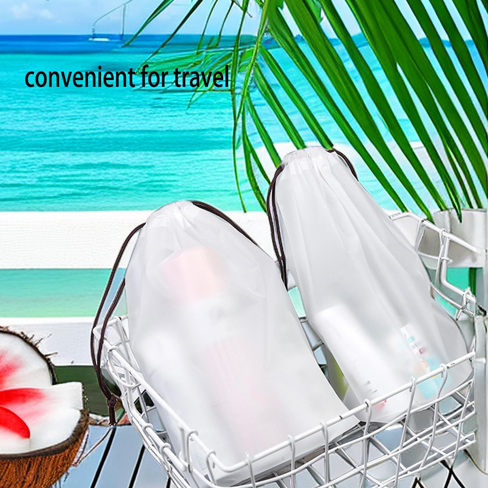 20 Pcs Travel Shoe Bags Shoe Organizer for Packing Clear Drawstring Travel Shoe Bag for Luggage