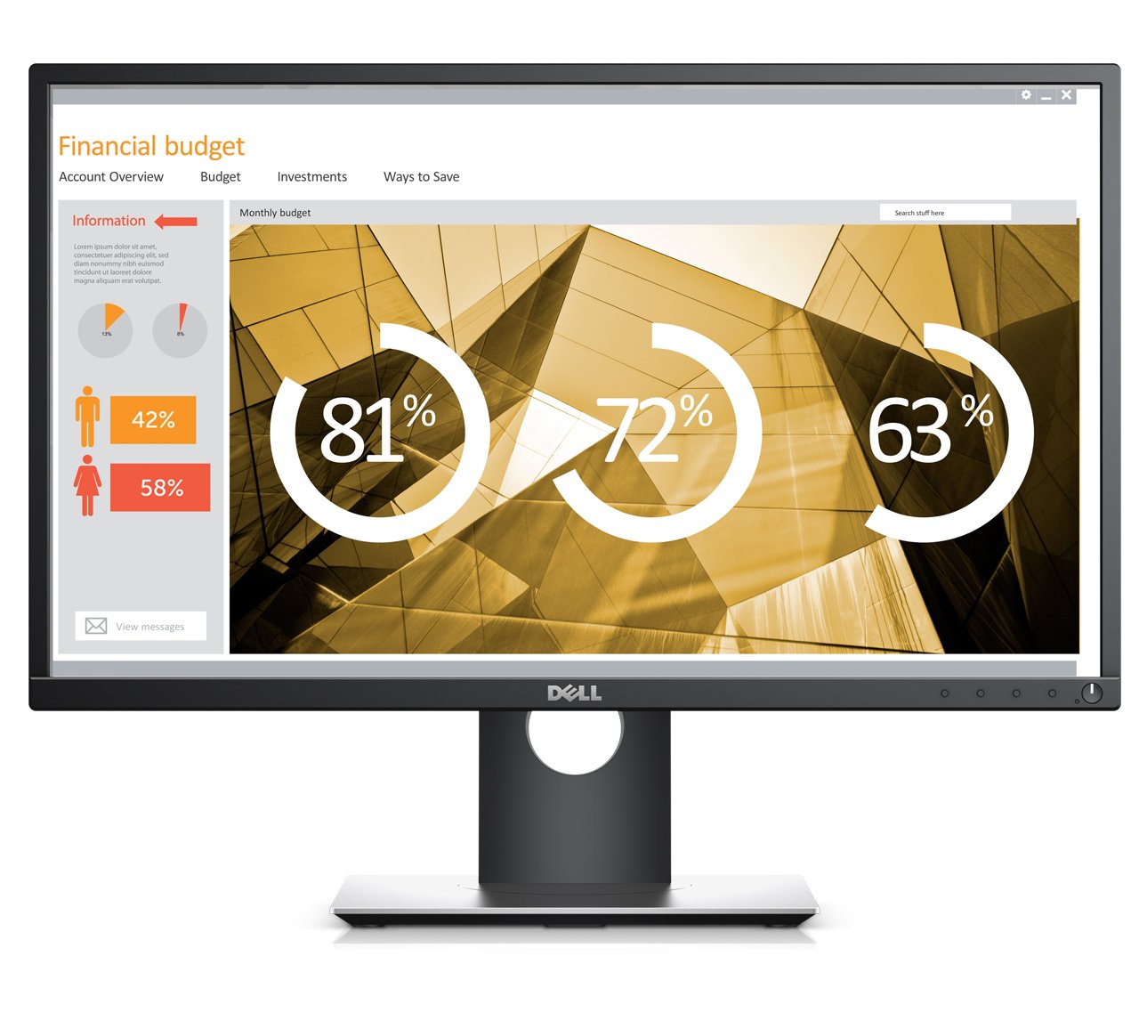 DELL P2417H 23.8-inch Full HD Black Computer Monitor