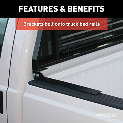 ARIES 111001 Classic Heavy-Duty Black Steel Truck Headache Rack Cab Protector, Select Ford F-250, F-350, F-450 Super Duty