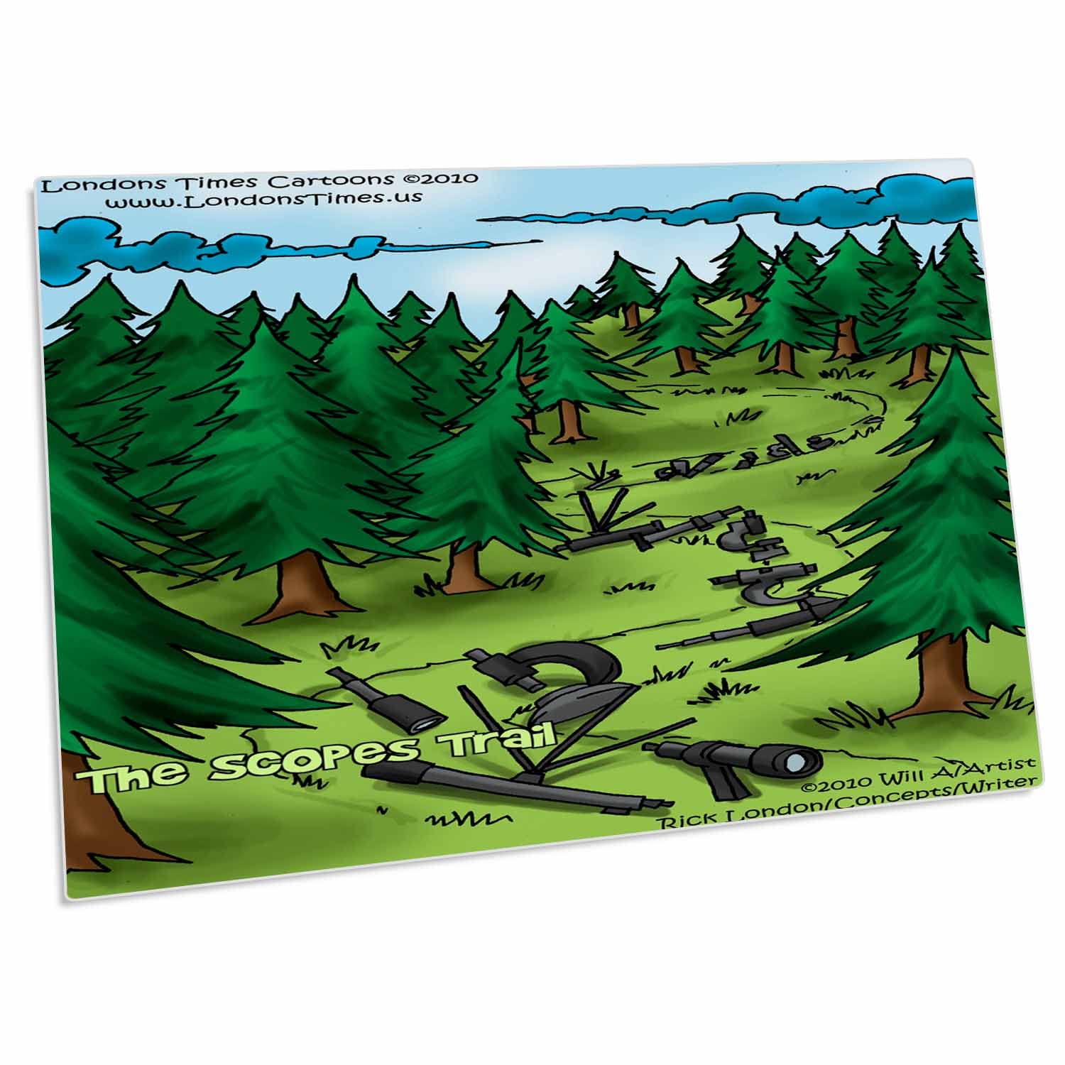 3dRose Scope Trail - Desk Pad Place Mats (dpd-7560-1)