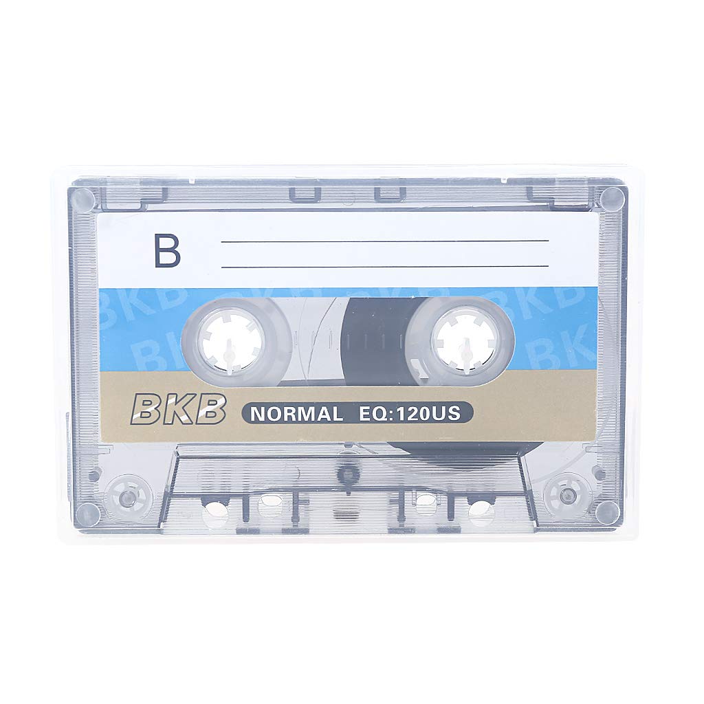 Sara-u 2Pcs Empty Cassette Tape 60 Minutes Standard Cassette Blank Tape Player Empty Magnetic Audio Tape Recording for Speech Music Recording MP3 /DVD