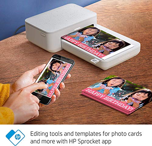 HP Sprocket Studio Photo Printer β Personalize & Print, Water- Resistant 4x6" Pictures (3MP72A)