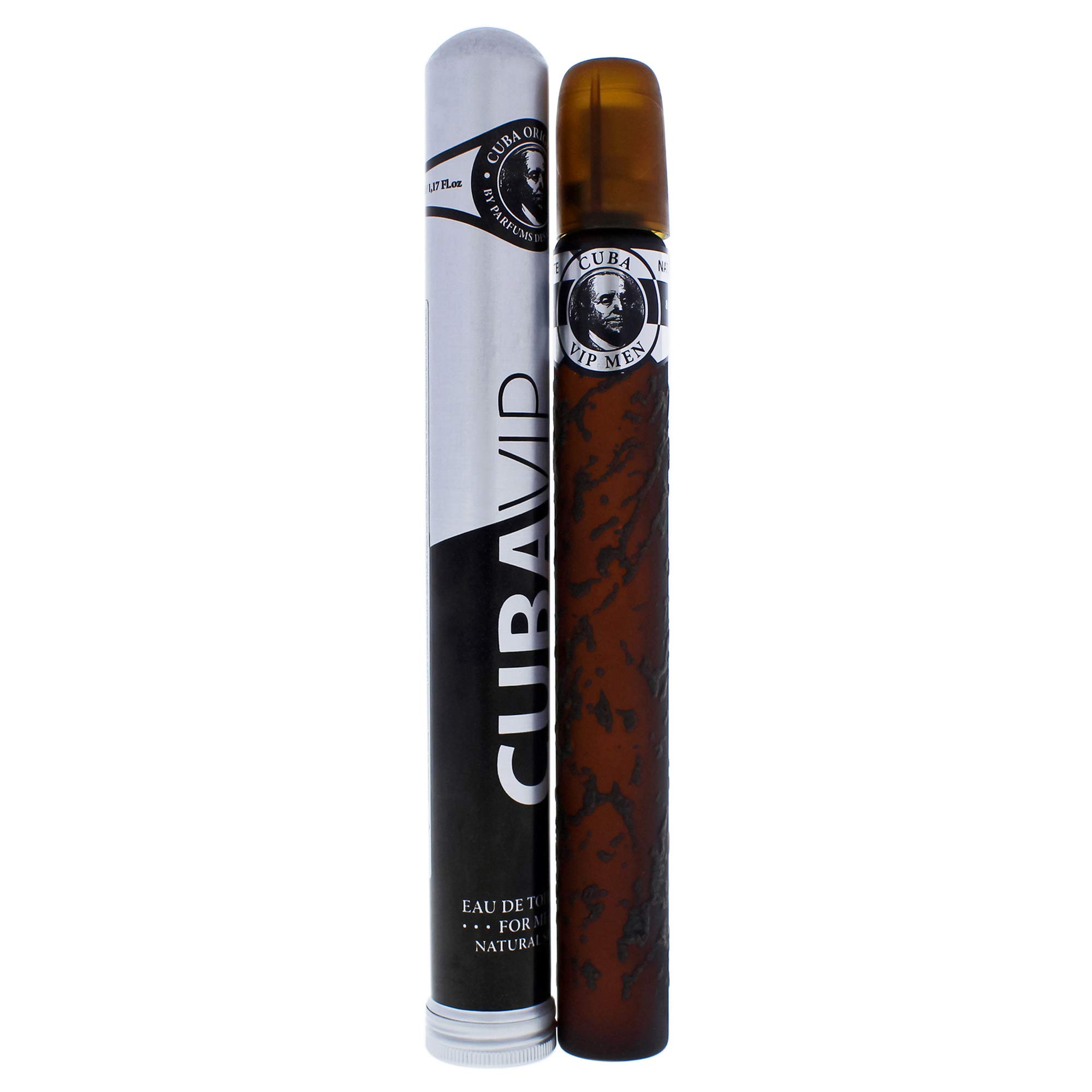 CUBA ORIGINAL BY PARFUMS DES CHAMPS Vip, Clear, Woody Floral, 1.7 Oz