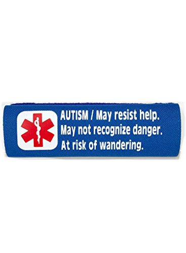 Autism Medical Alert Seat Belt Infant Toddler Seat Harness Cover (Royal Blue)