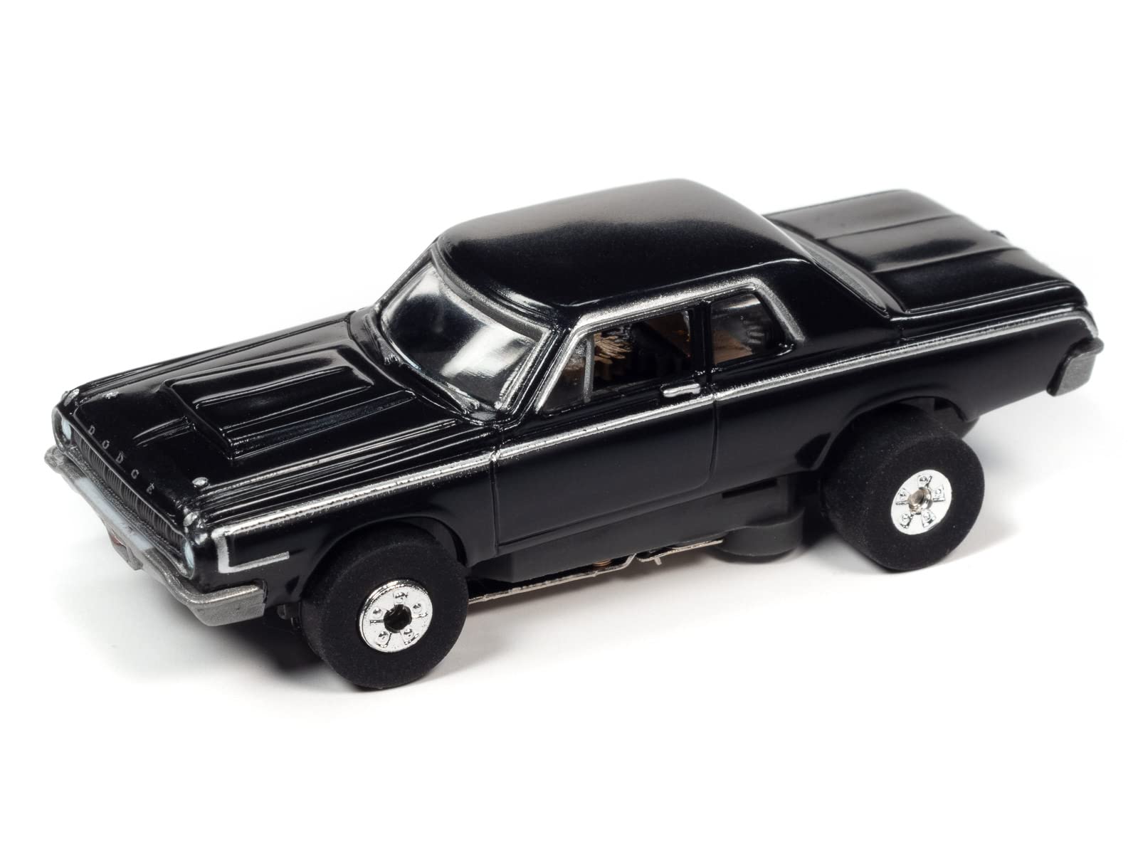 Auto World Thunderjet Cars N Coffee 1964 Dodge 330 (Black) HO Scale Slot Car