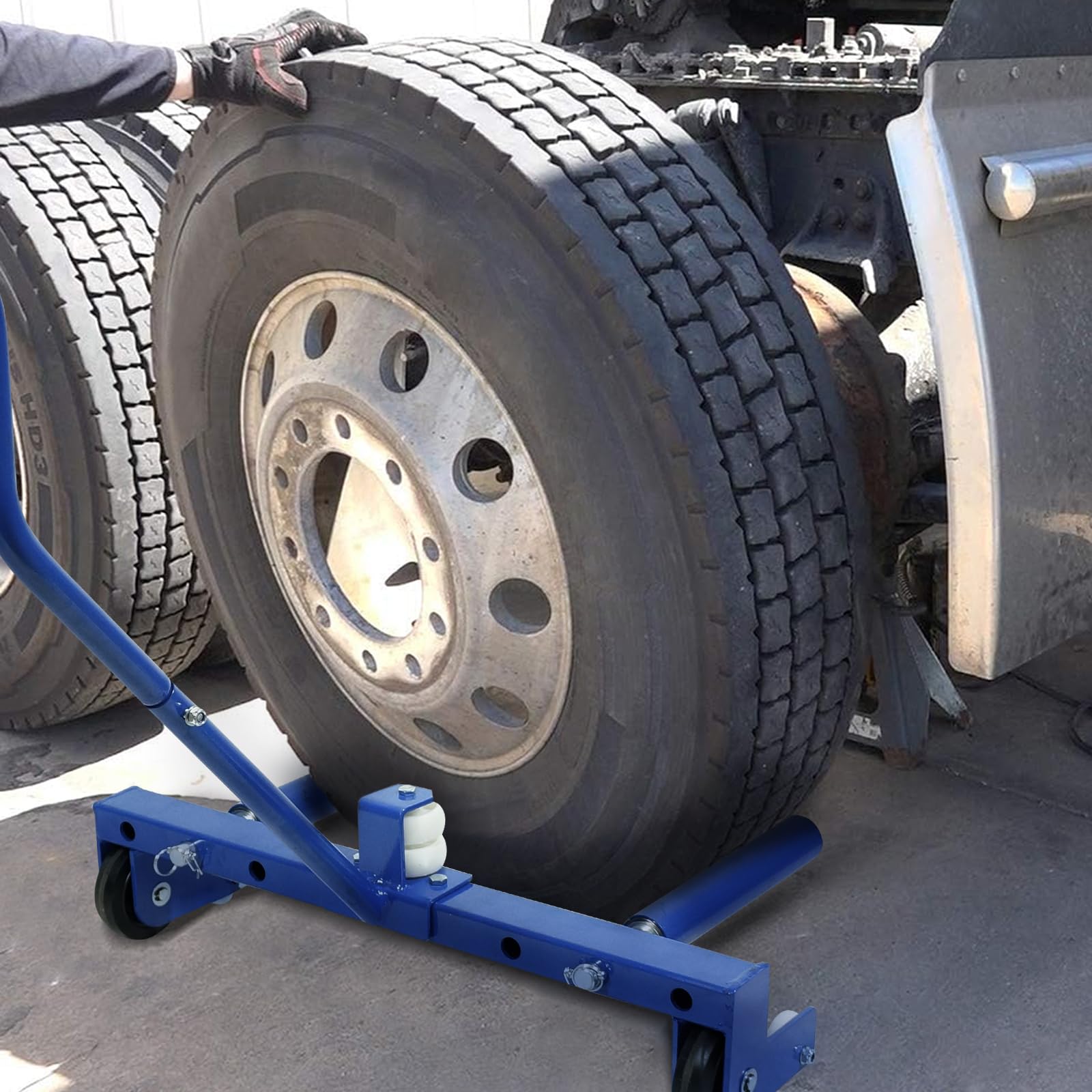 500 lbs Tire Moving Cart Tool | Adjustable Tire Dolly | Tire Lift for Workshop and Garage