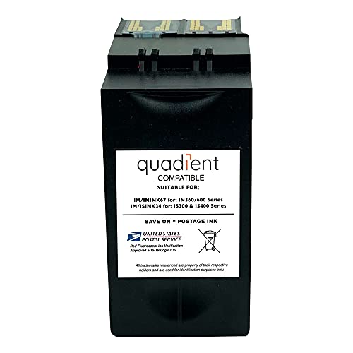 Save On Postage Ink Compatible Quadient ISINK34 High Capacity Ink Cartridge – Neopost Red Ink Cartridge for Postage Machine Ink – Quadient ISINK34 Postage Meter Ink Cartridge