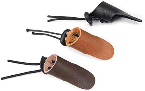 3PCS Archery Thumb Guard Finger Tab Protector Soft Adjustable and Resuable Finger Tip for Left Hand and Right Hand jiangyu1994