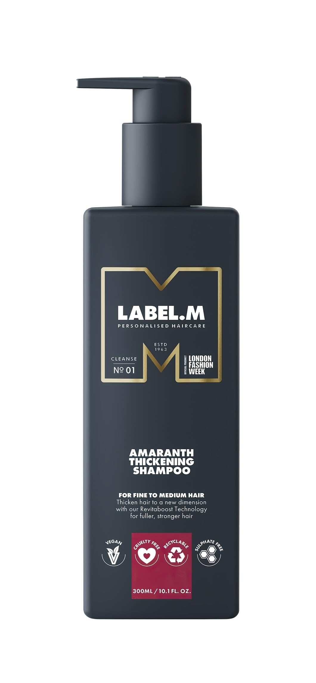 Amaranth Thickening Shampoo - Densify & Strengthen Hair with Revitaboost Technology & Amaranth Seed Extract for Fuller, Healthier-Looking Hair - 10.10 Fl Oz