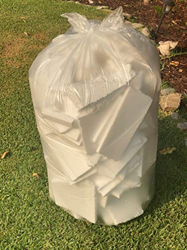 TYPLASTICS 55 Gallon Clear Trash Can Liners - 36" x 60" - HD Garbage Bags - Case of 200