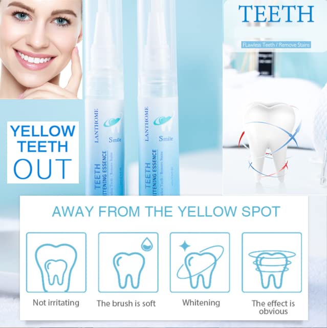 3PCs Frosty Neptune Teeth Whitening Pen,Teeth Whitening Essence,Teeth Whitening Gel,Teeth Stain Remover to Whiten Teeth,Intensive Stain Removal Teeth Reduce Yellowing