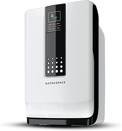HATHASPACE Smart Air Purifiers for Home, Large Room - HSP001 - True HEPA Air Purifier & Filter for Allergens, Pets, Smoke, Removes 99.9% of Dust, Pet Dander, Odors - 700 SqFt Coverage