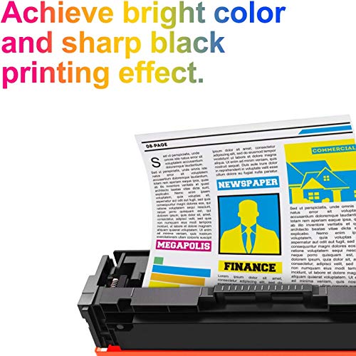 Uniwork Compatible Toner Cartridge Replacement for Canon 045 045H Cartridge 045 CRG-045H for Color imageCLASS MF634Cdw MF632Cdw LBP612Cdw MF632 MF634 Laser Printer Toner Ink, 4 Pack