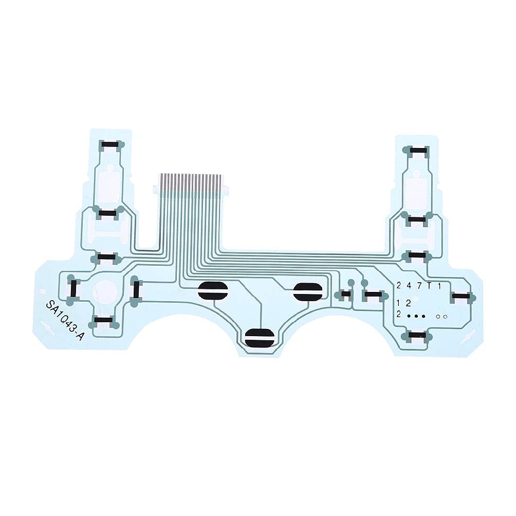 Qksky RipengPI SA1Q43-A Circuit Board Conductive Film Keypad Flex Ribbon Cable for PS2 H Controller Playation 2 Switch lite
