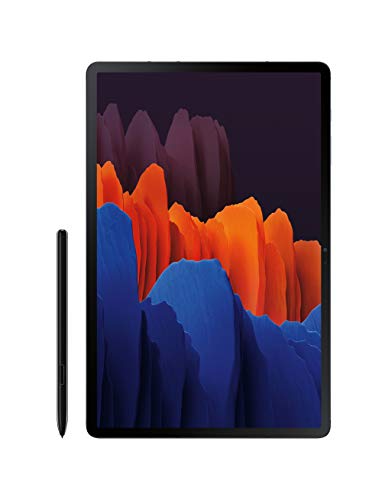 SAMSUNG Galaxy Tab S7+ (5G Tablet) LTE/WiFi (T-Mobile), Mystic Black - 128 GB (2020 Model - US Version & Warranty) - SM-T978UZKATMB