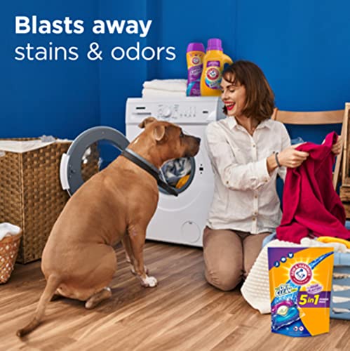 Arm & Hammer Plus OxiClean With Odor Blasters Laundry Detergent 5-IN-1 Power Paks, 42CT (Packaging may vary)