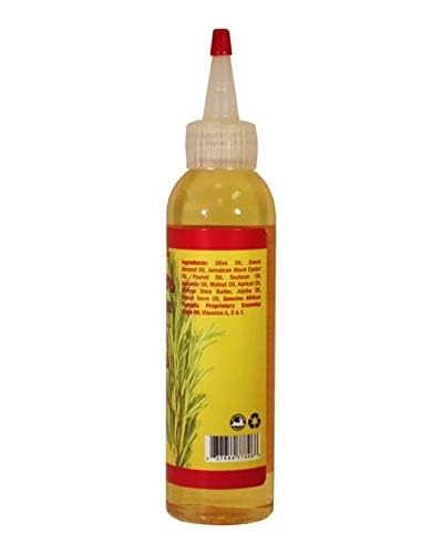 Genuine African Formula SuperGrow Hair and Scalp Oil - Nourishing, Moisturizing, Shining Lightweight Blend for Dry Scalp (4oz)