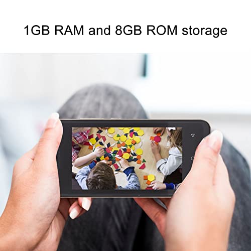 ASHATA I13 Unlocked Android Smartphone, 4.66in HD Screen Unlocked Cellphone, 1GB 8GB, Support 128G Storage, 5MP 8MP Camera, Dual Cards Dual Standby, 3000mAh Fast Charging (Gold)