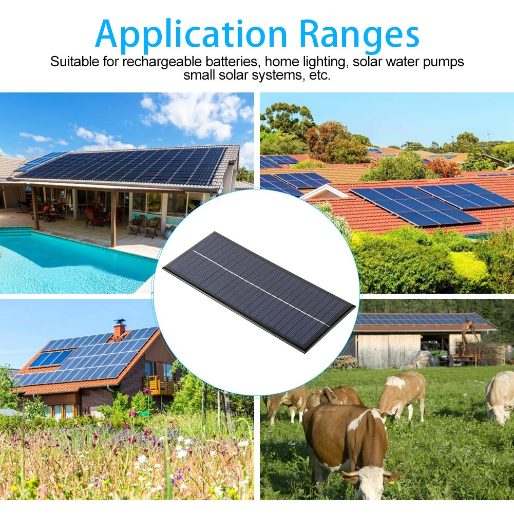 2.5W 12V DIY Polycrystalline Silicon Solar Panel Board Charger Module - Solar Power Charger for Outdoor Phone Charging - Solar Panel Board Charging Device