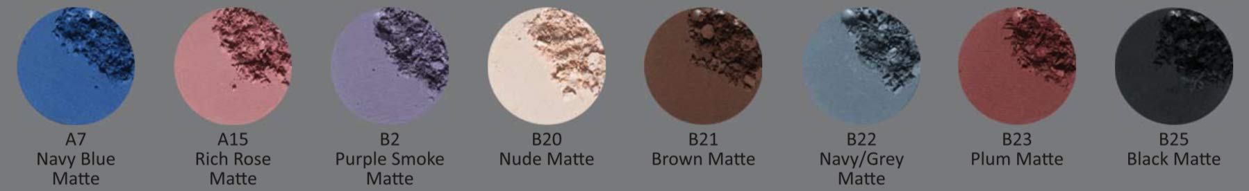 Pure Ziva Black Matte Opaque Smokey Eye Onyx Midnight Zero Jet Black Pressed Powder Single Vegan Eyeshadow; Talc, Paraben & Cruelty Free