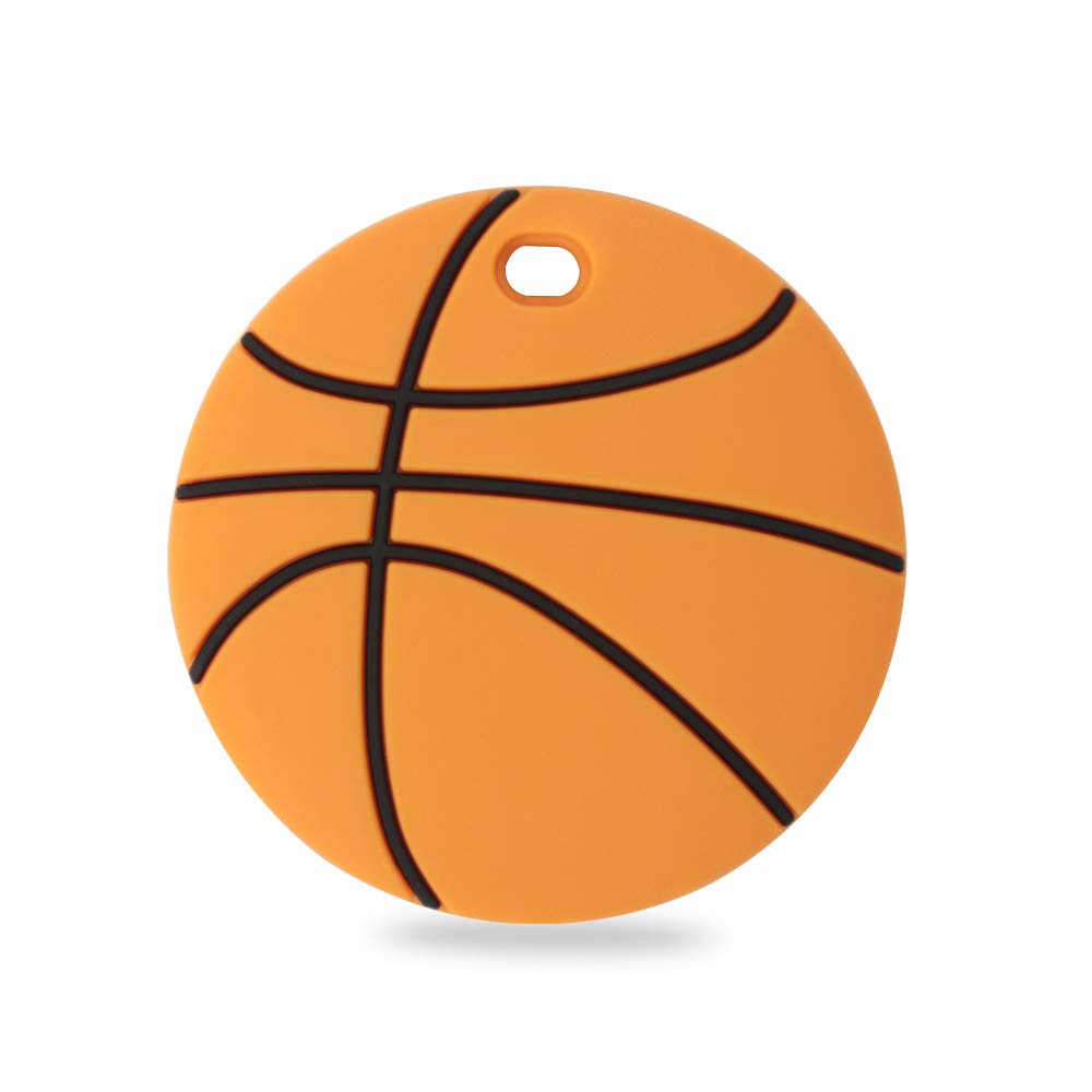 AmazingM Sports Sensory Chew Teether for Boys and Girls,Food Grade Silicone Safety Chewy Teething Toys for Kids with Autism, ADHD,Oral Motor,Teething,Biting Needs (Basketball)
