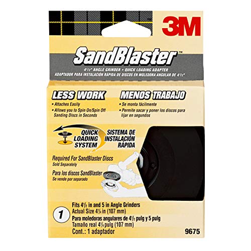 3M SandBlaster Quick Change Hub for Right Angle Grinder, 4.5 in.