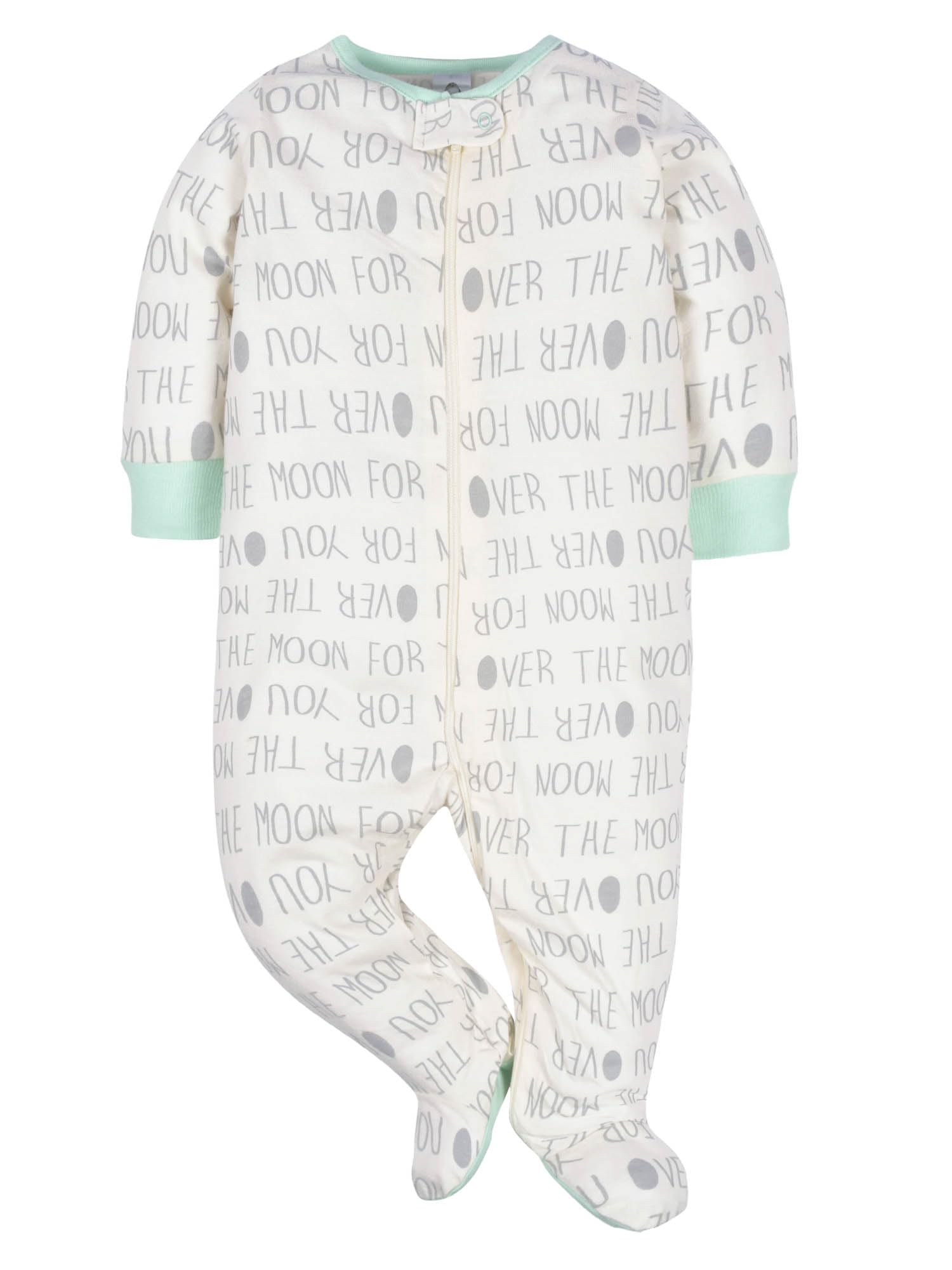 Gerber Unisex Baby 4 Pack Sleep 'N Play Footie Elephants 3-6 Months