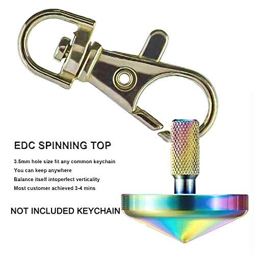 ShowDoo Colorful Metal Spinning Top,Stainless Steel Toys,EDC Desk Toys for Office for Adults and Kids,Unique Gift