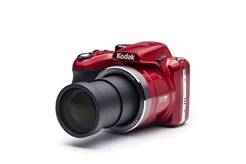Kodak PIXPRO Astro Zoom AZ421-RD 16MP Digital Camera with 42X Optical Zoom and 3" LCD Screen (Red) (Renewed)