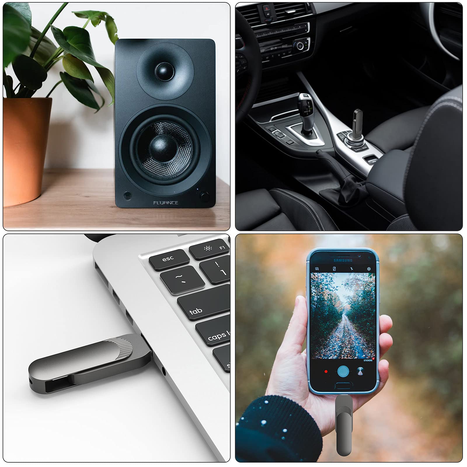 Vansuny 128GB USB C Flash Drive, Dual 2-in-1 OTG Type C 3.0 Metal Rugged Swivel Thumb Drive Memory Stick Jump Drive Photo Stick for Android Smartphone Tablet Mac PC Computers MacBook Laptop