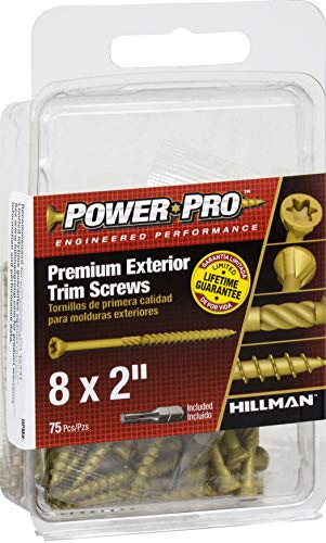 Power Pro 42502 Trim Screws, 75 Pieces, Bronze, 75 Piece