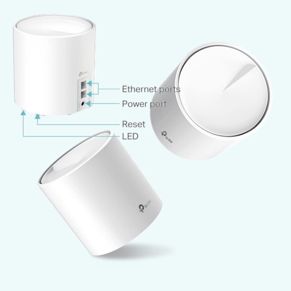 TP-Link Deco X20 AX1800 Whole Home Mesh Wi-Fi 6 System Add-on Unit, Up to 2000 sq ft Coverage, Compatible with Amazon Alexa, Antivirus Security Protection and Parental Controls