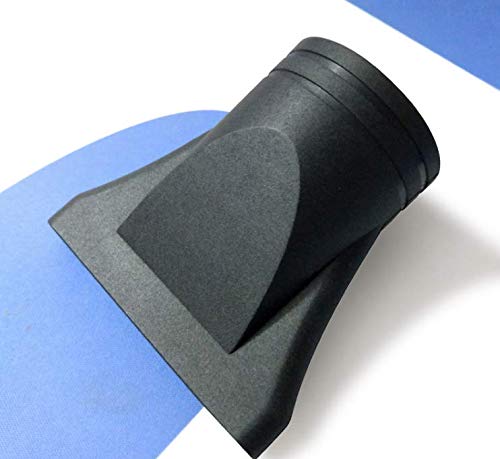 2Pcs Professional Plastic Salon Hair Dryer Nozzle Replacement Narrow Concentrator Replacement Blow Flat Hairdressing Styling Tool Hair Drying Nozzle Fit For Outer Diameter 4.5cm (Black)