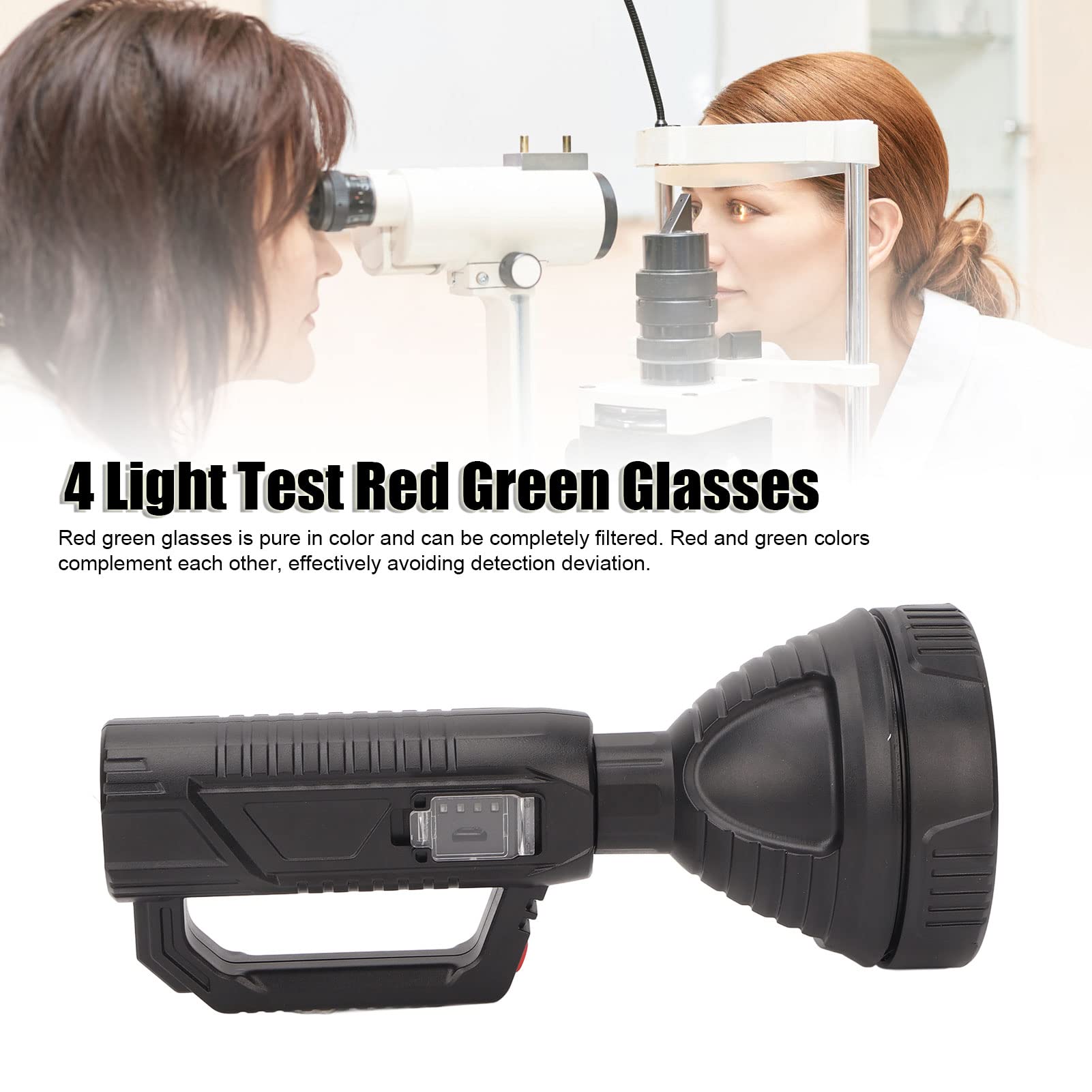 4 Light Test, 4 Dot Light Test Set Eye Suppression Red Green Glasses for Optical Store